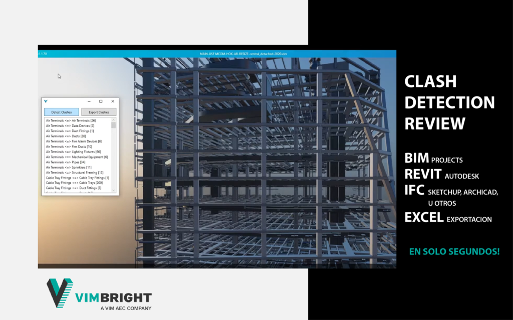 VIM te permite realizar Clash Detection Review - VIMBright